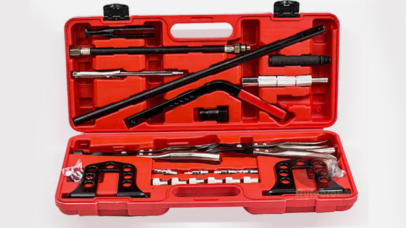 TOOL HIRE - VALVE SPRING COMPRESSOR KIT – KINGPIN Fab